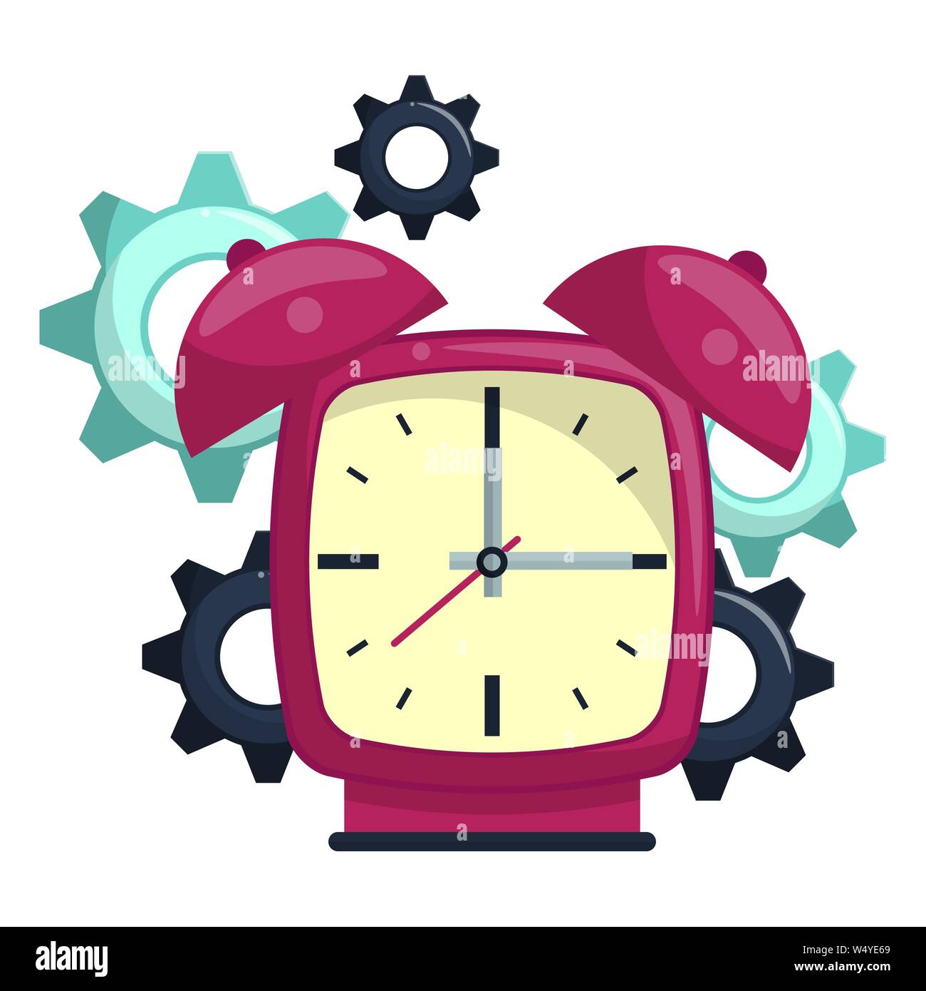 time clock watch alarm cartoon Stock Vector Image & Art - Alamy