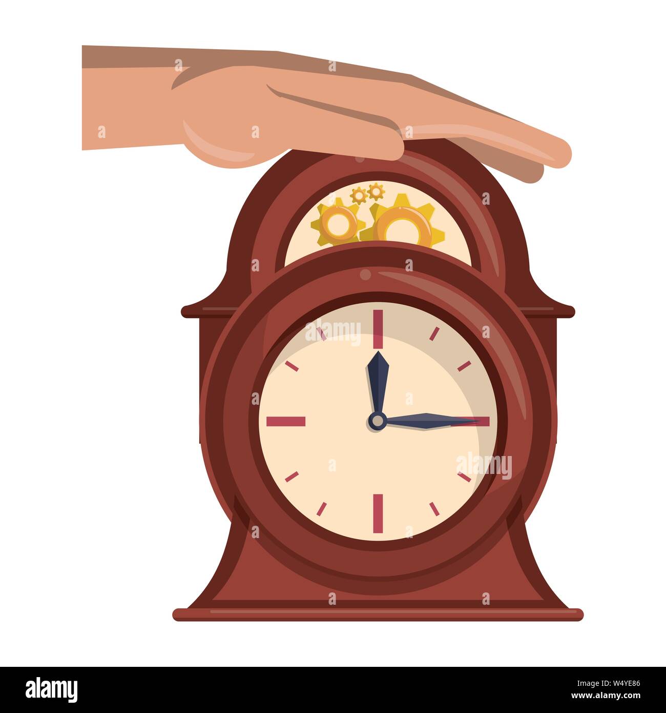 time clock watch alarm cartoon Stock Vector Image & Art - Alamy