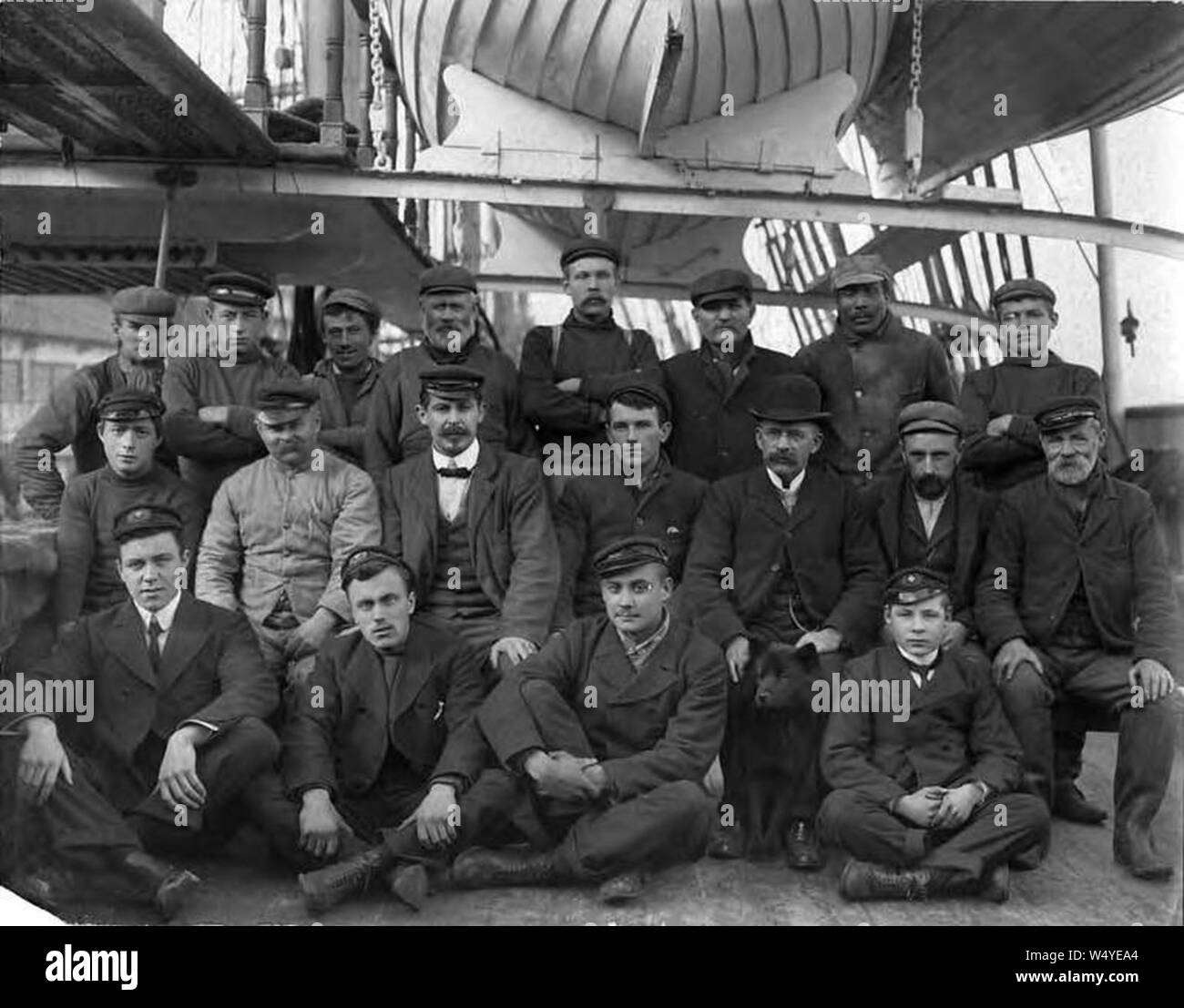 Crew of four-masted bark AUSTRASIA on deck, Washington, ca 1900 (HESTER ...