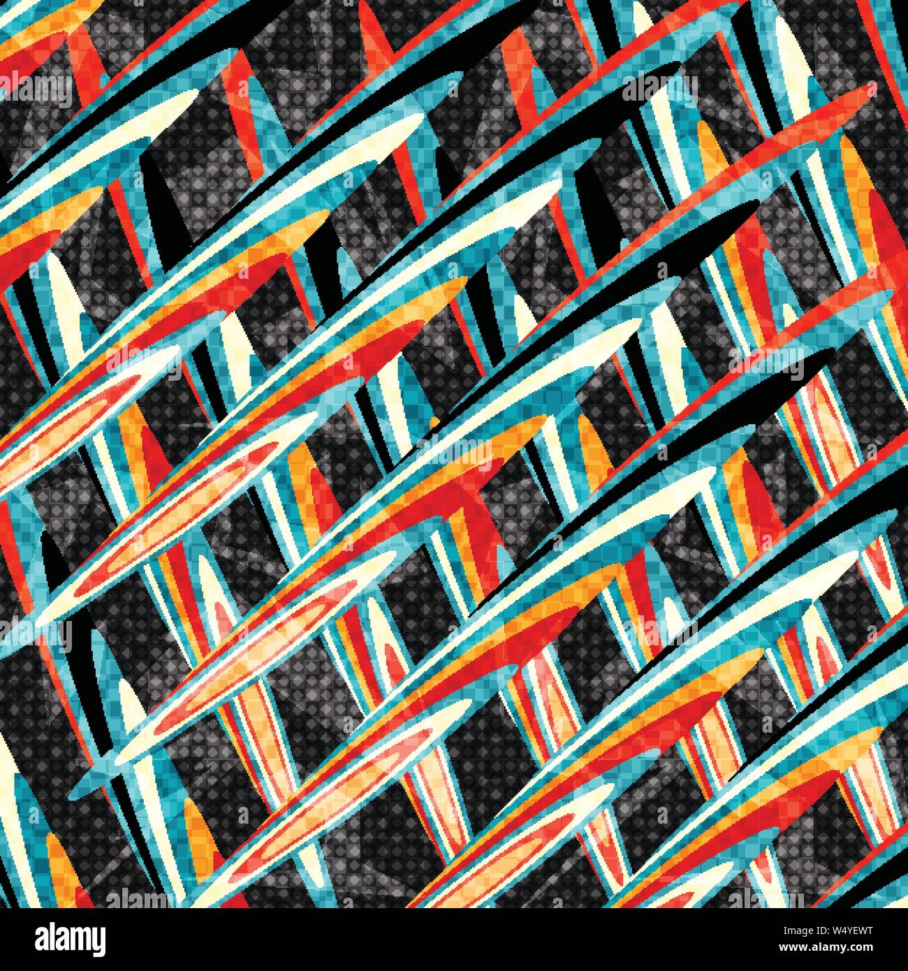 geometric abstract colored objects beautiful background vector ...