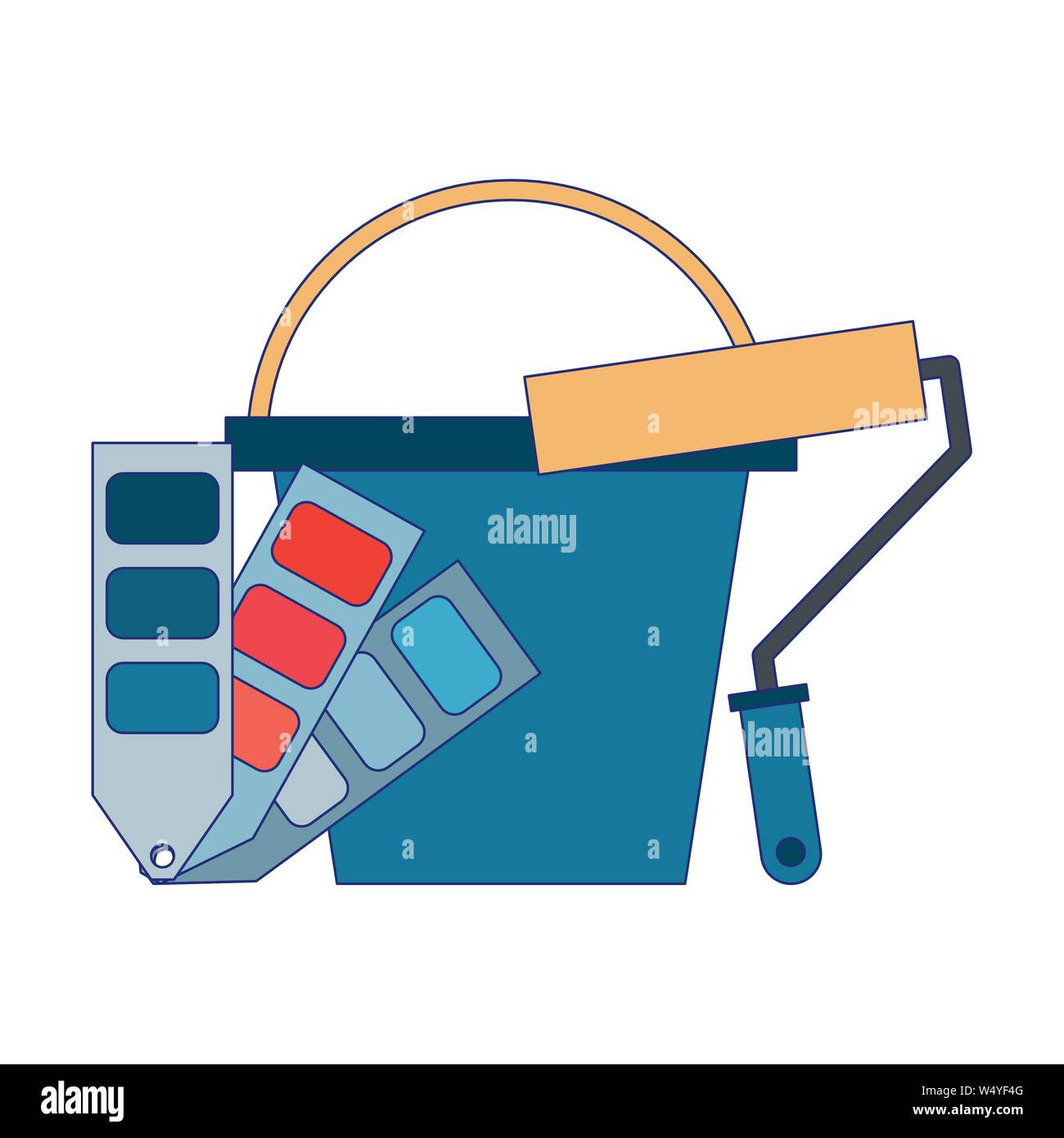 paint art creative decortation cartoon Stock Vector Image & Art - Alamy