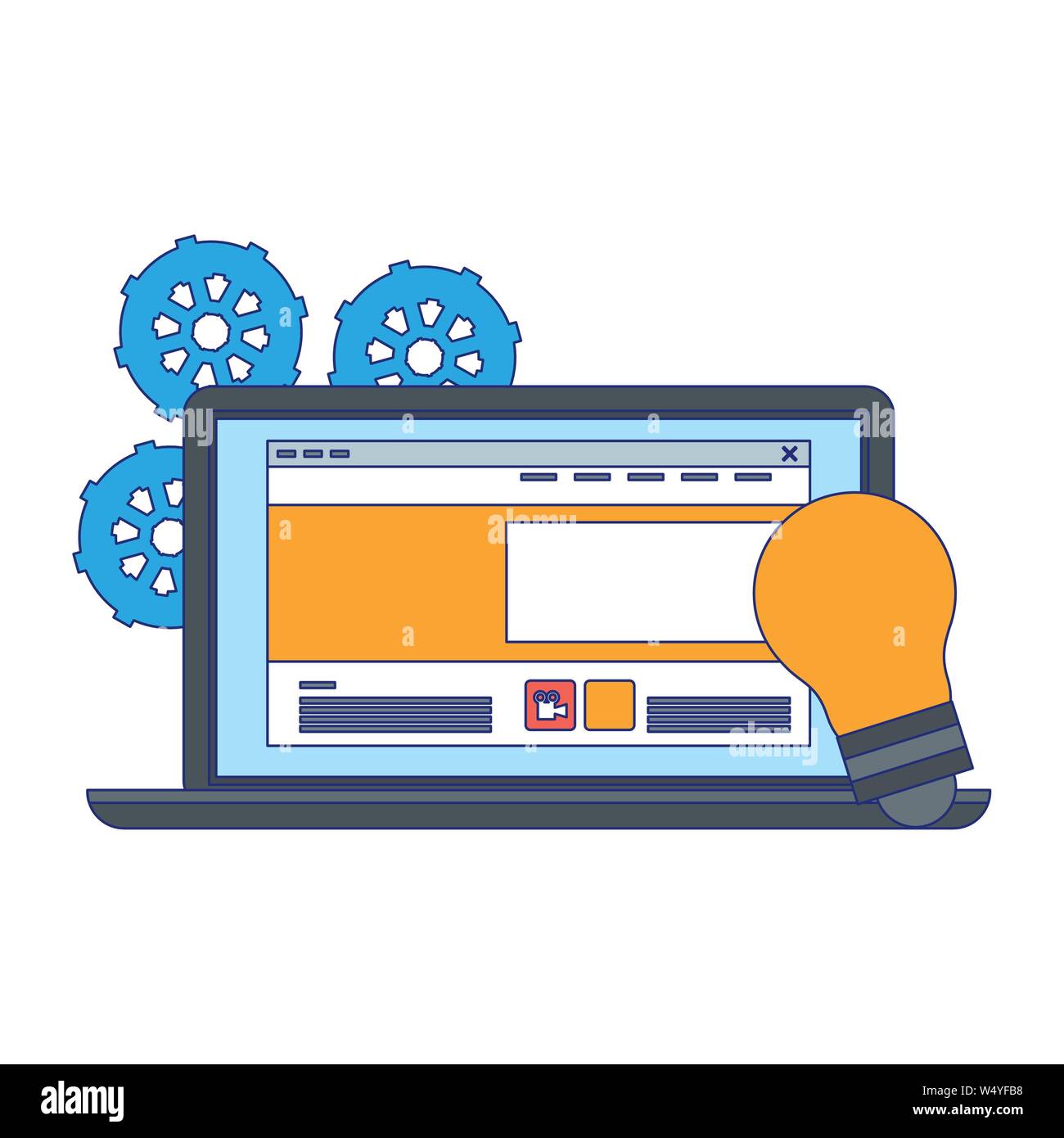 maintenance support technology web cartoon Stock Vector Image & Art - Alamy