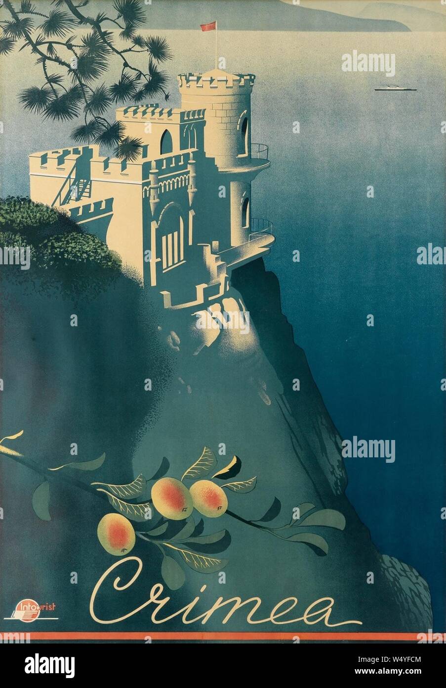 Crimea (Travel poster Stock Photo - Alamy