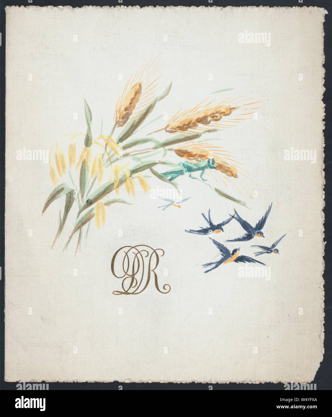 Engraving of the dinner menu covers hi-res stock photography and images ...