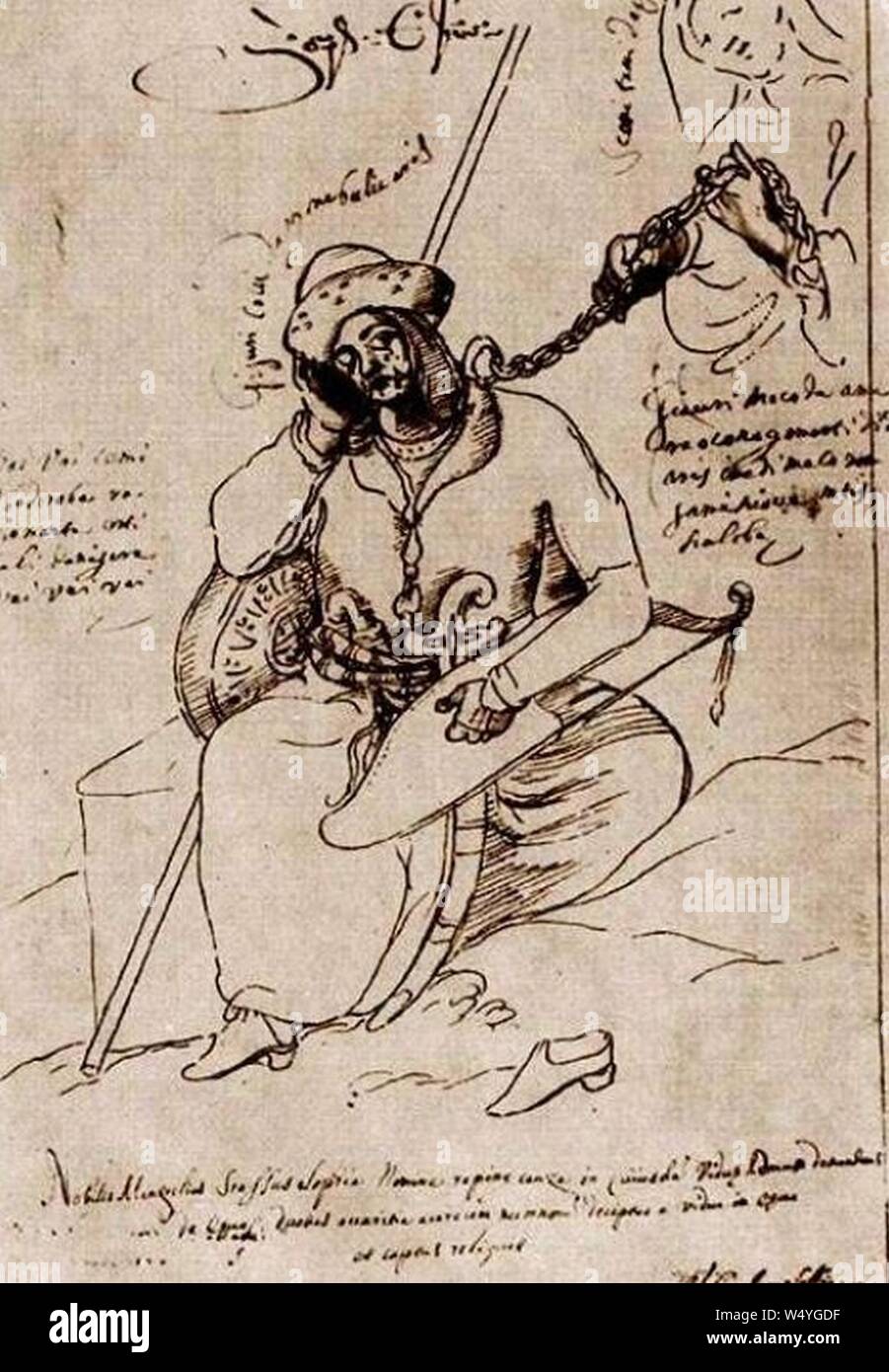 Cristoforo De Castelli. Chained mingrelian Stock Photo - Alamy