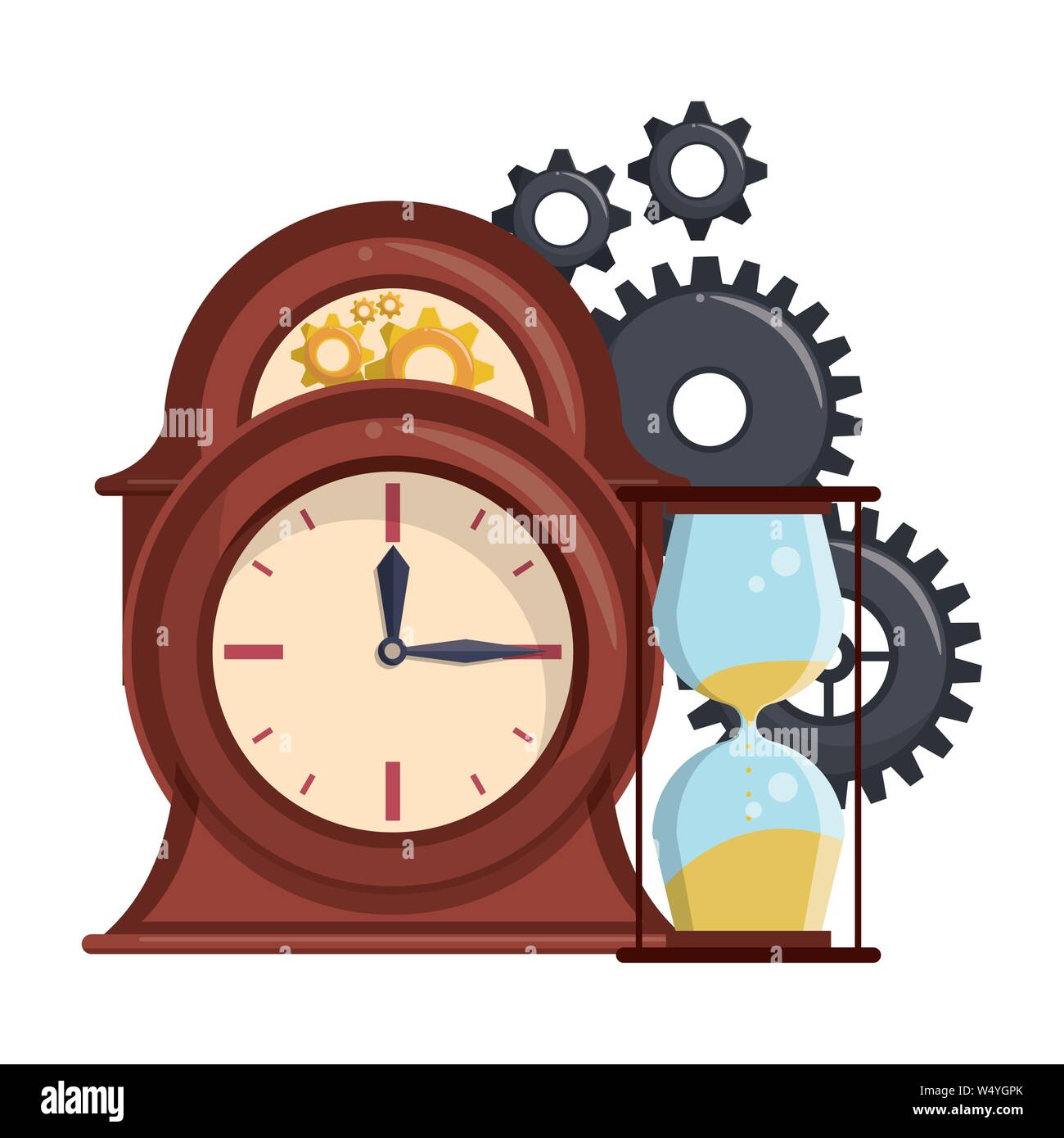 time clock watch alarm cartoon Stock Vector Image & Art - Alamy