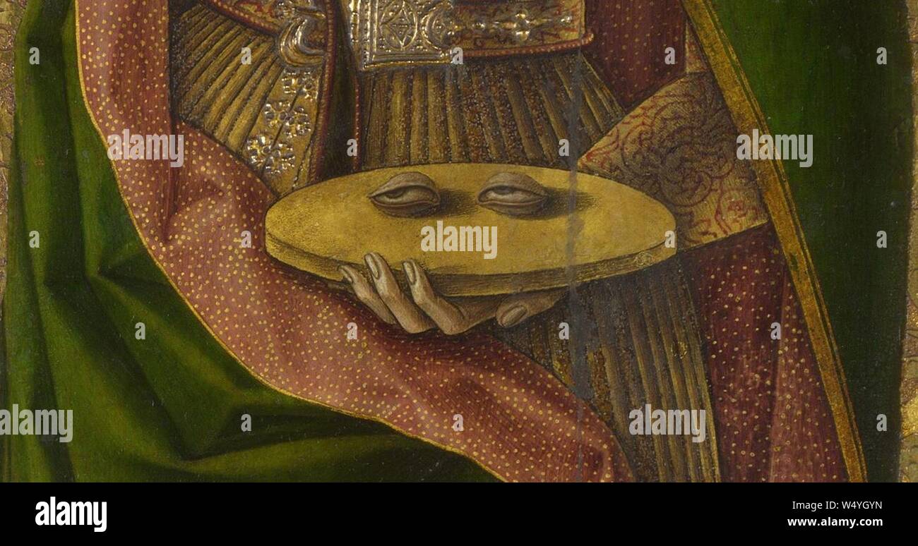 Crivelli, polittico minore di s. domenico, s. lucia - crop Stock Photo ...