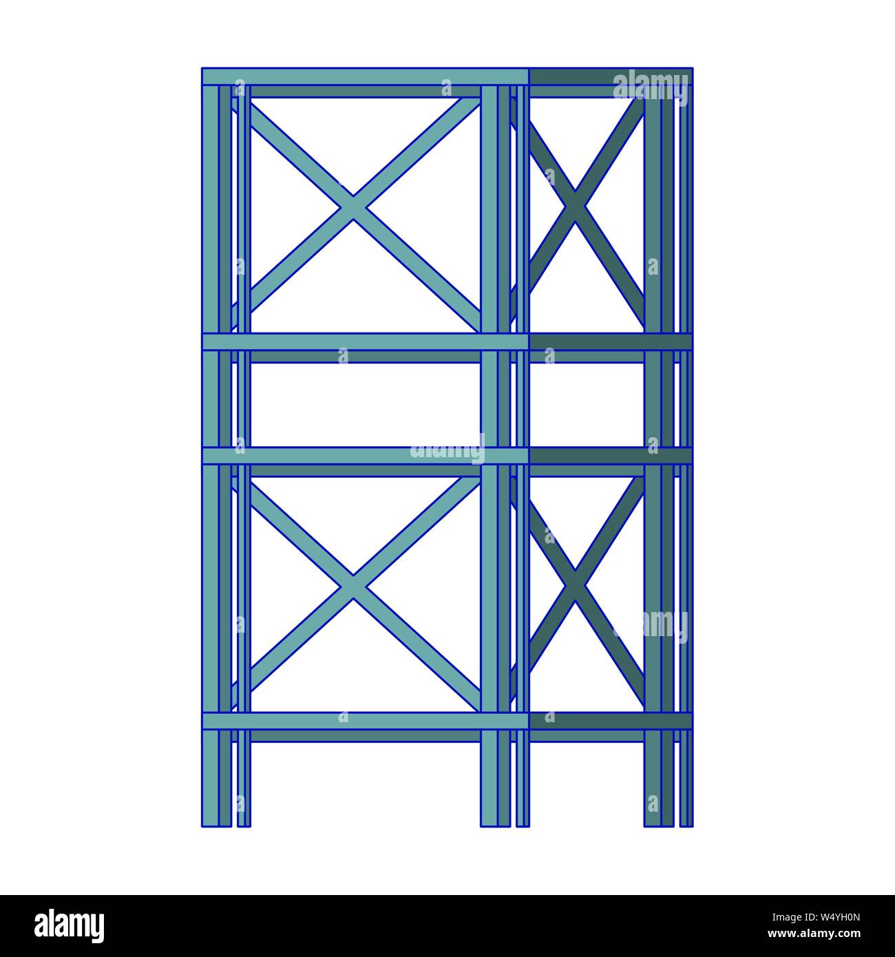 construction architecture engineering industrial cartoon Stock Vector ...