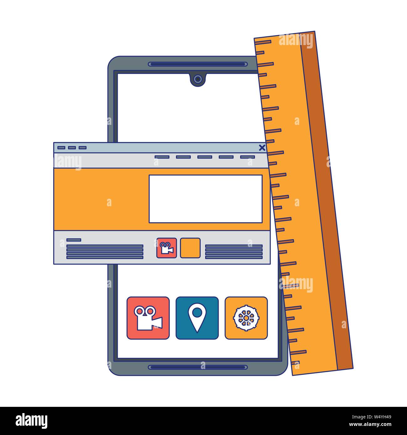 technology digital online modern cartoon Stock Vector Image & Art - Alamy