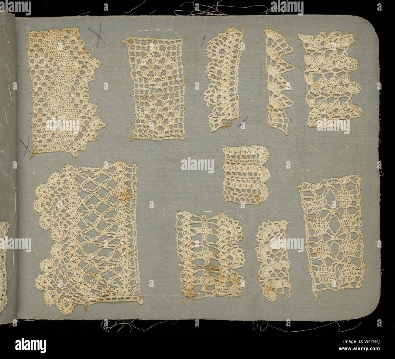 Crochet Sample Book (USA), late 19th century Stock Photo - Alamy