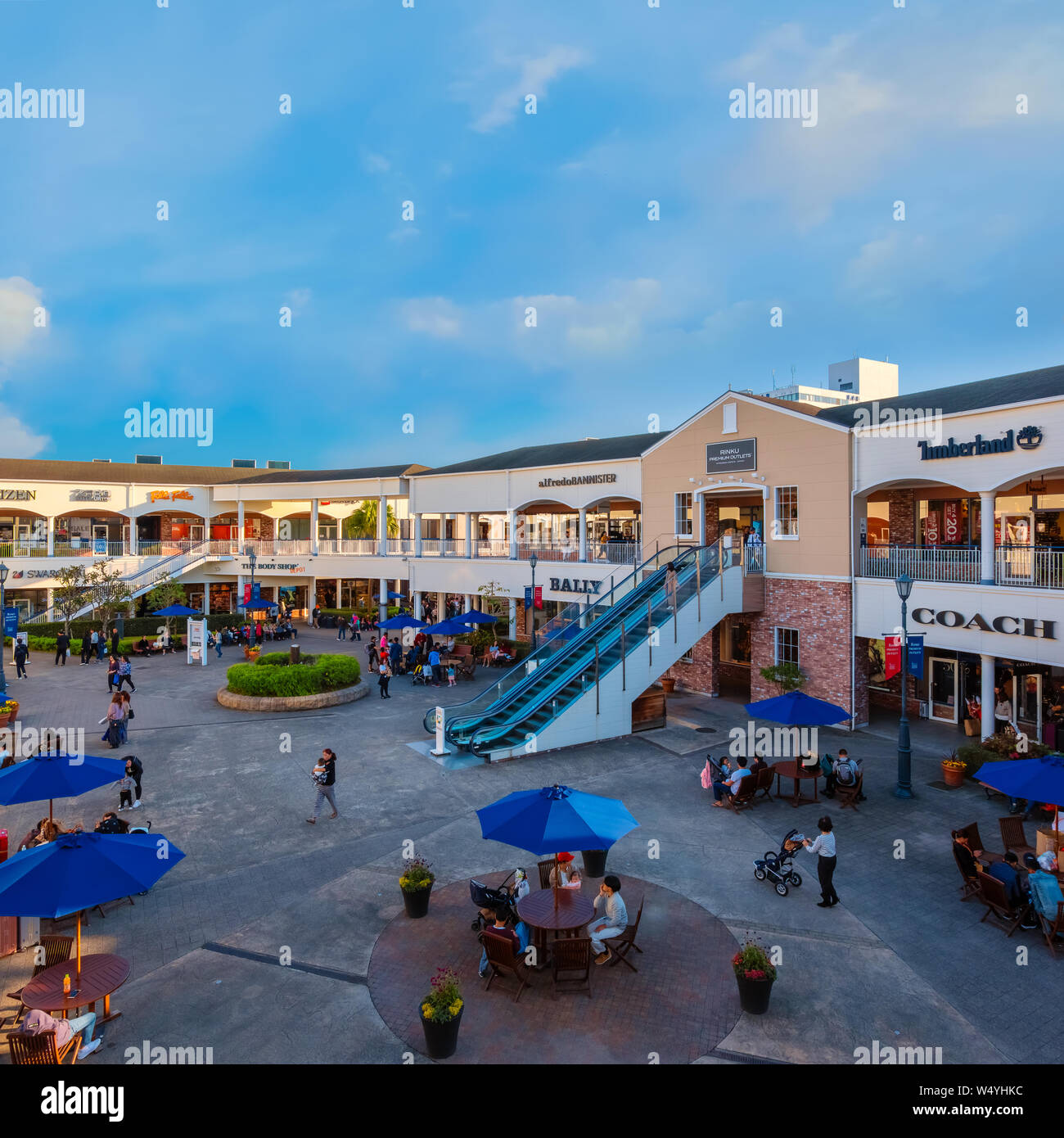 Osaka, Japan - October 29 2018: Rinku Premium Outlets located across ...