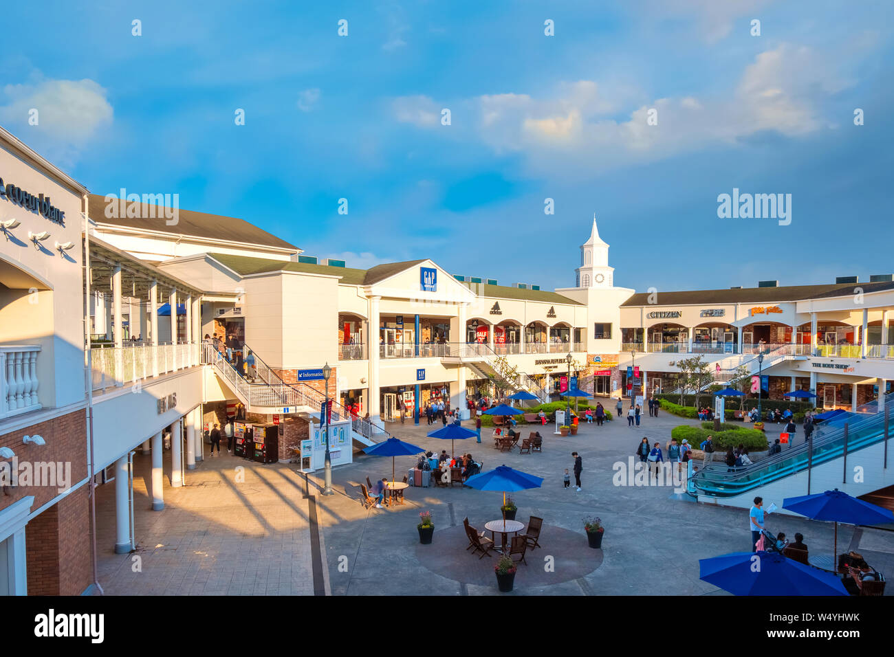 Osaka, Japan - October 29 2018: Rinku Premium Outlets located across ...
