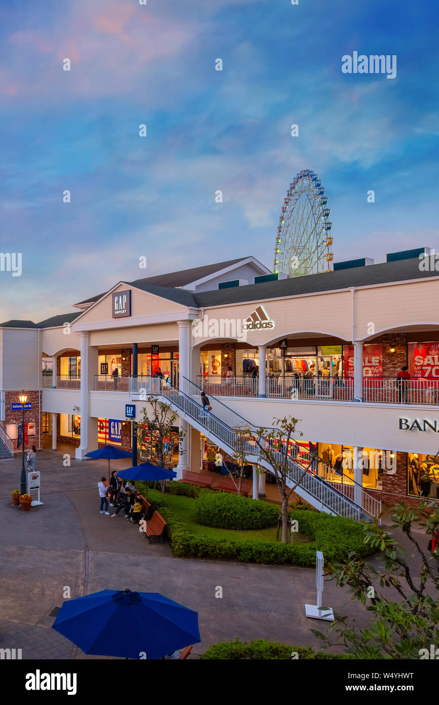 Osaka, Japan - October 29 2018: Rinku Premium Outlets located across ...