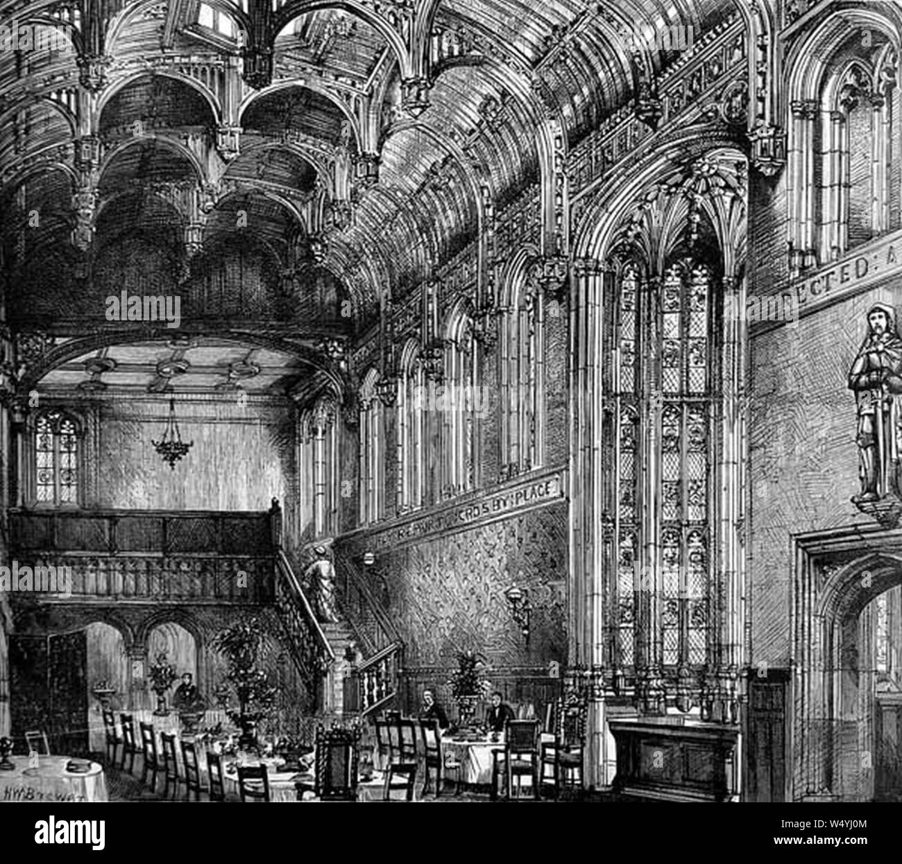 Crosby Hall 1884. The Graphic Stock Photo - Alamy
