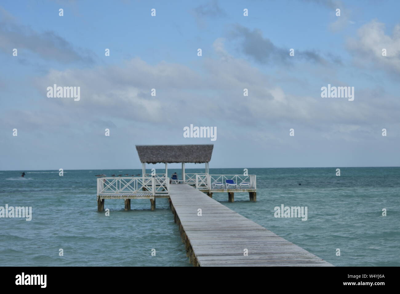 Pier with a view Stock Photo - Alamy