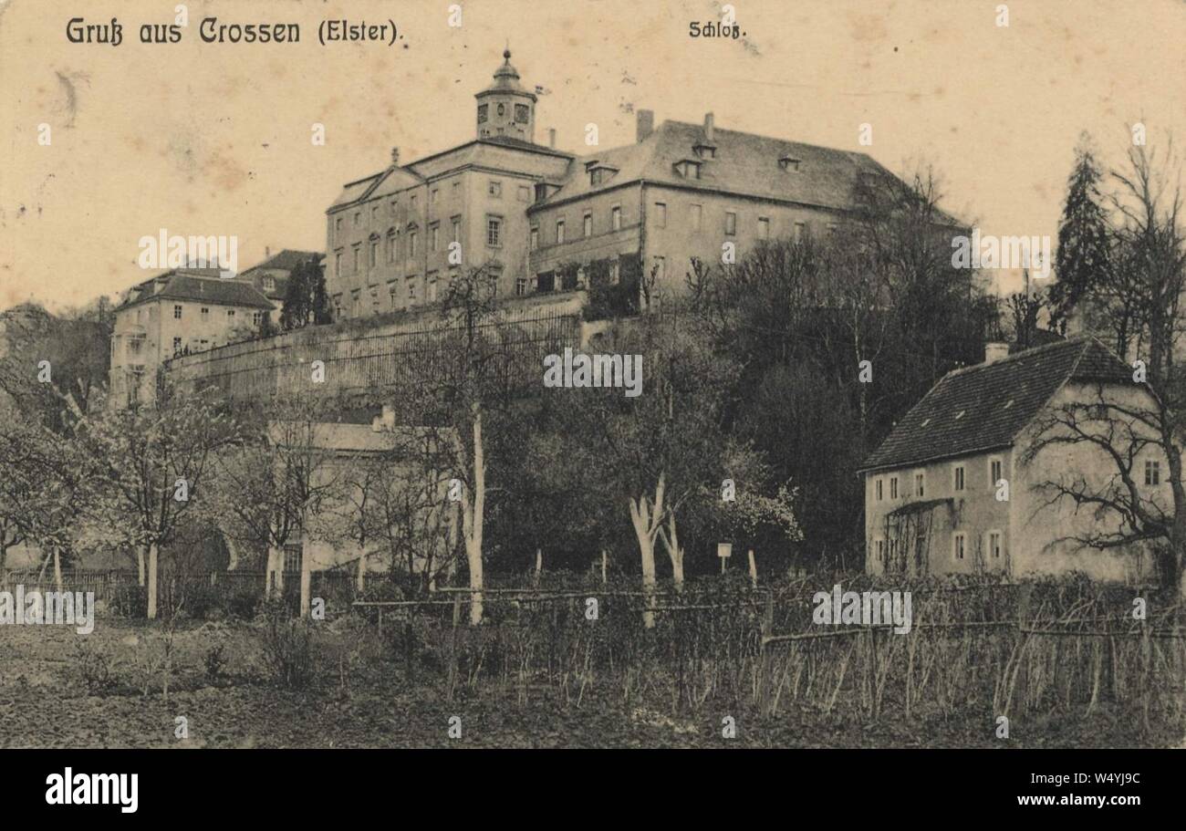 Crossen a. d. Elster, Thüringen - Schloss Stock Photo - Alamy