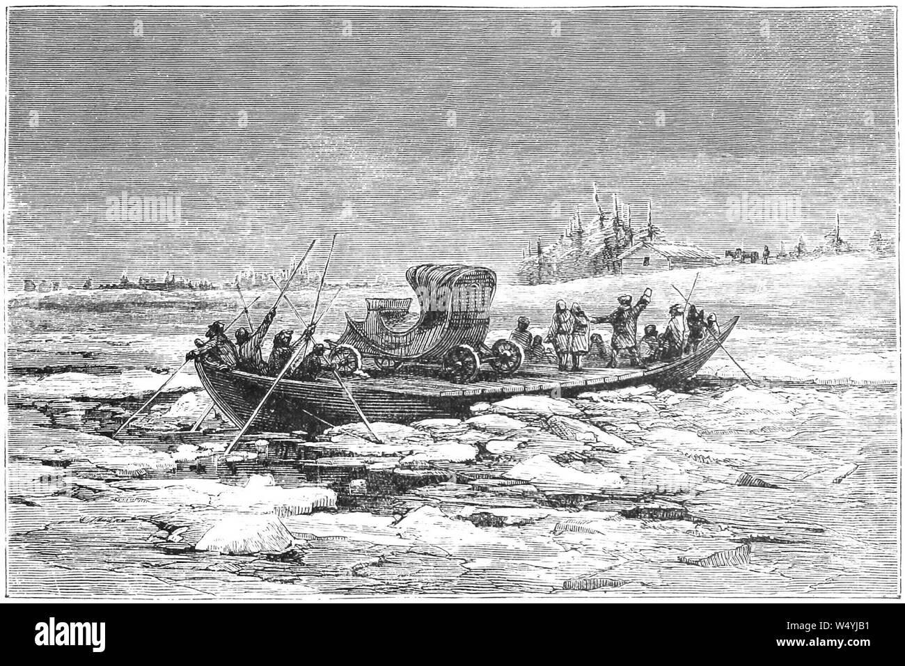 CROSSING THE SELENGA Stock Photo - Alamy