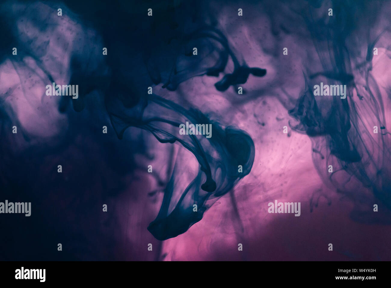Ink In Water Paint Splash Colorful Abstract Background Stock Photo - Alamy