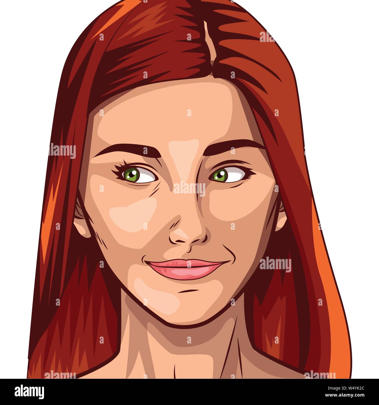 Beauty successful caucasian business woman Stock Vector Images - Alamy