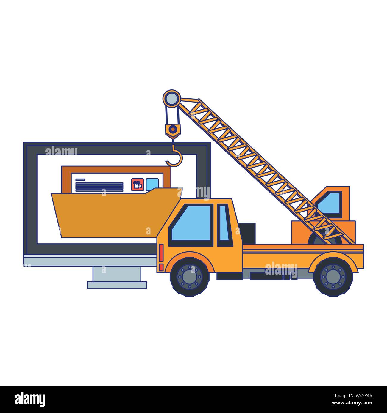 maintenance support technology web cartoon Stock Vector Image & Art - Alamy