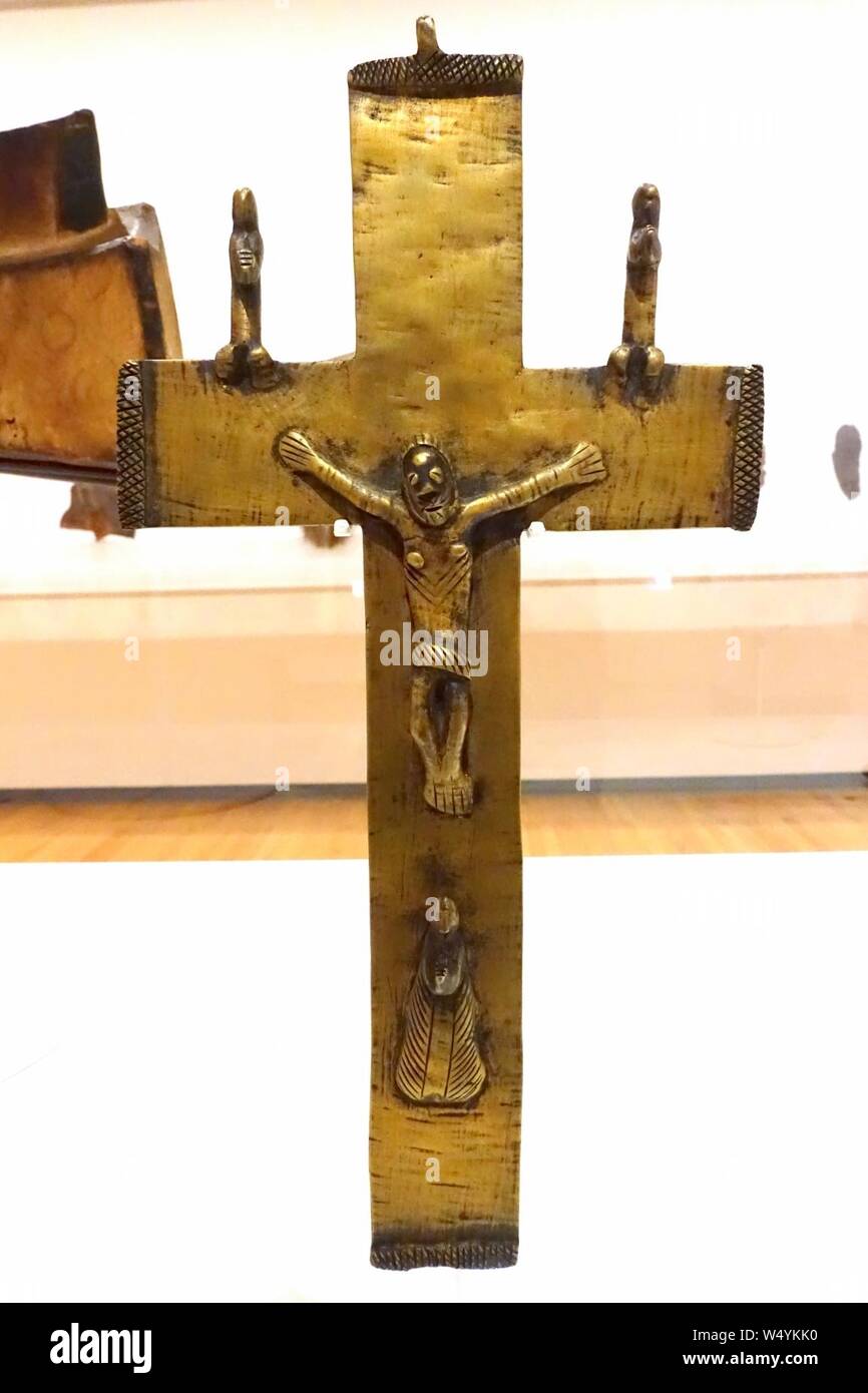 Crucifix, Kongo people, Democratic Republic of the Congo or Angola, c ...