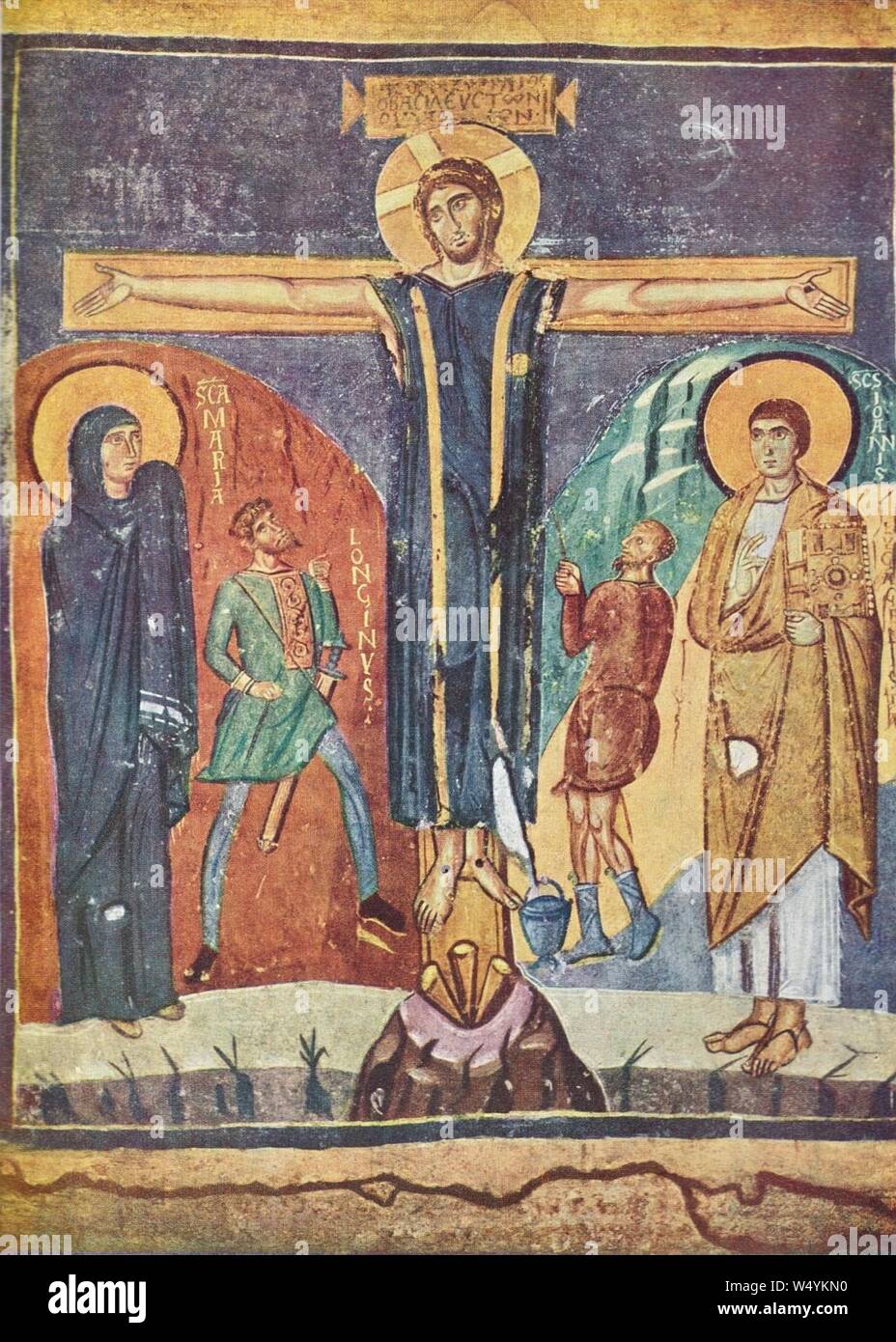 Crucifixion from Santa Maria Antiqua Stock Photo - Alamy