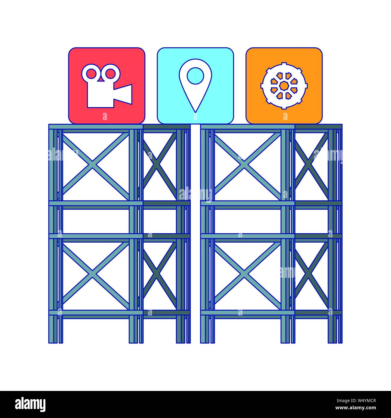 technology digital online modern cartoon Stock Vector Image & Art - Alamy