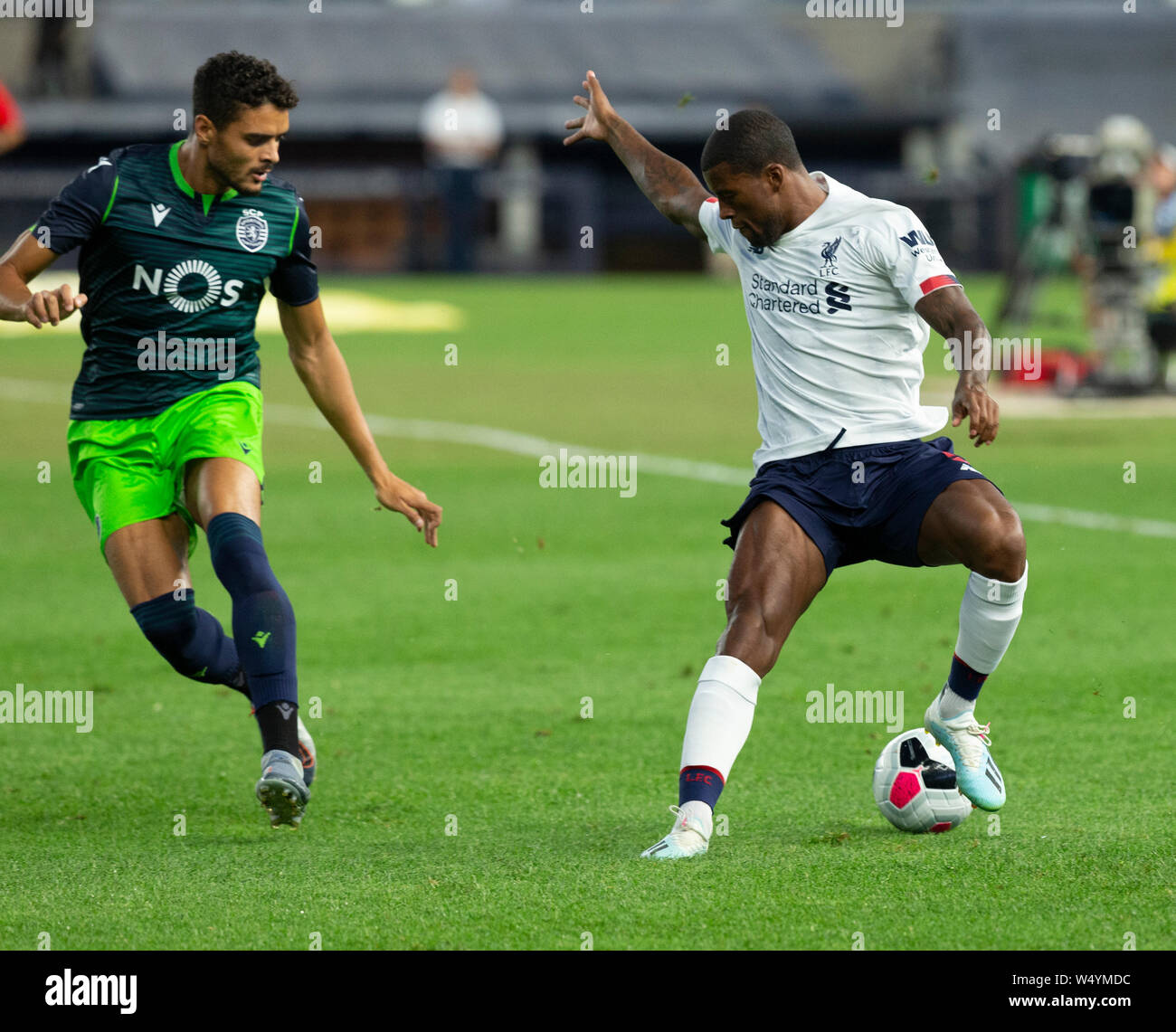 New York, NY - July 24, 2019: Georgino Wunaldum (5) of Liverpool FC ...