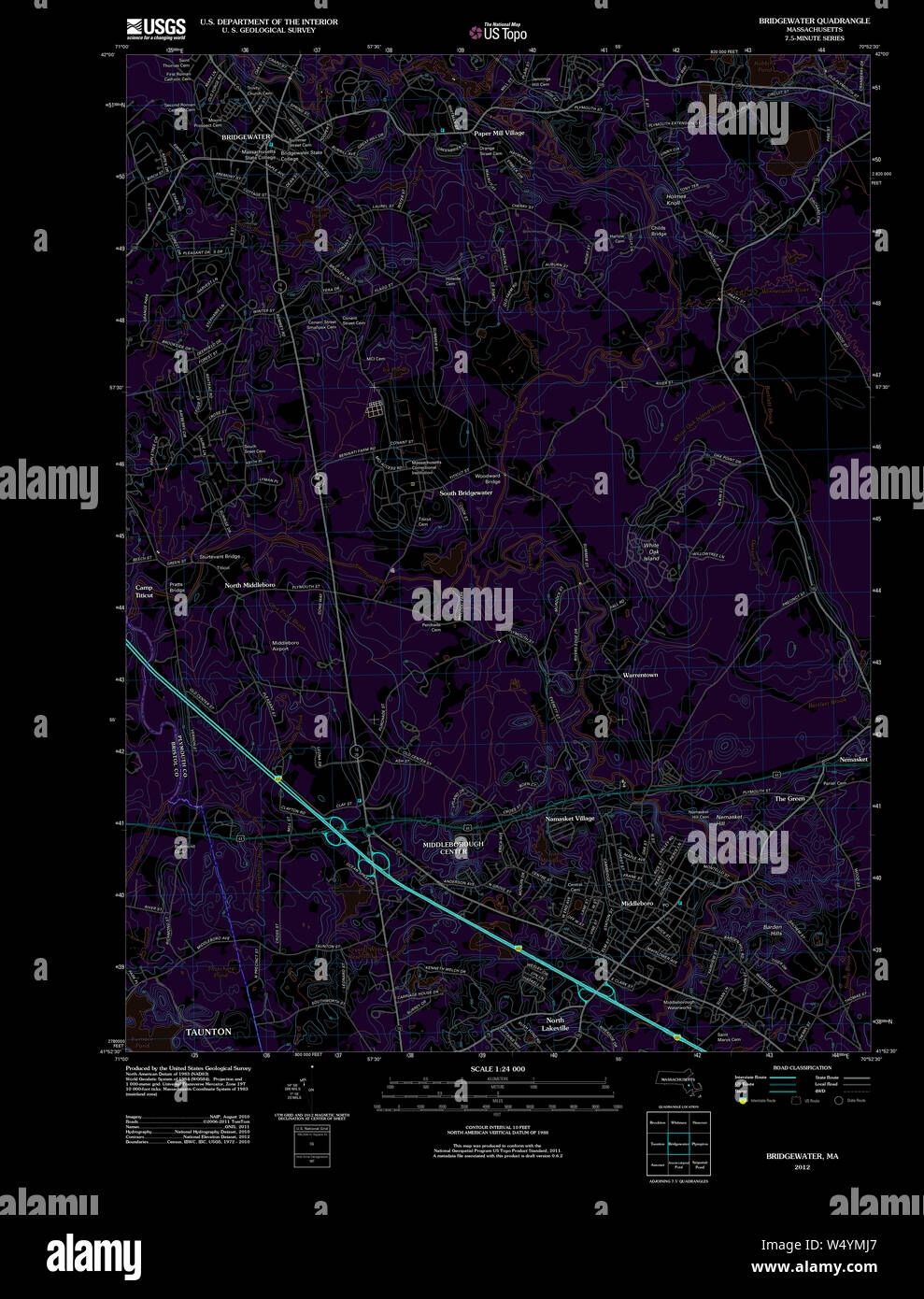Map of bridgewater hi-res stock photography and images - Alamy