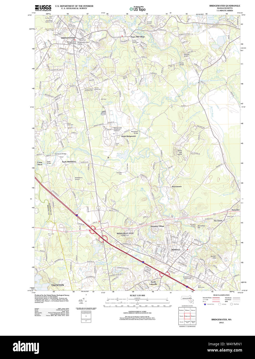 Map of bridgewater hi-res stock photography and images - Alamy