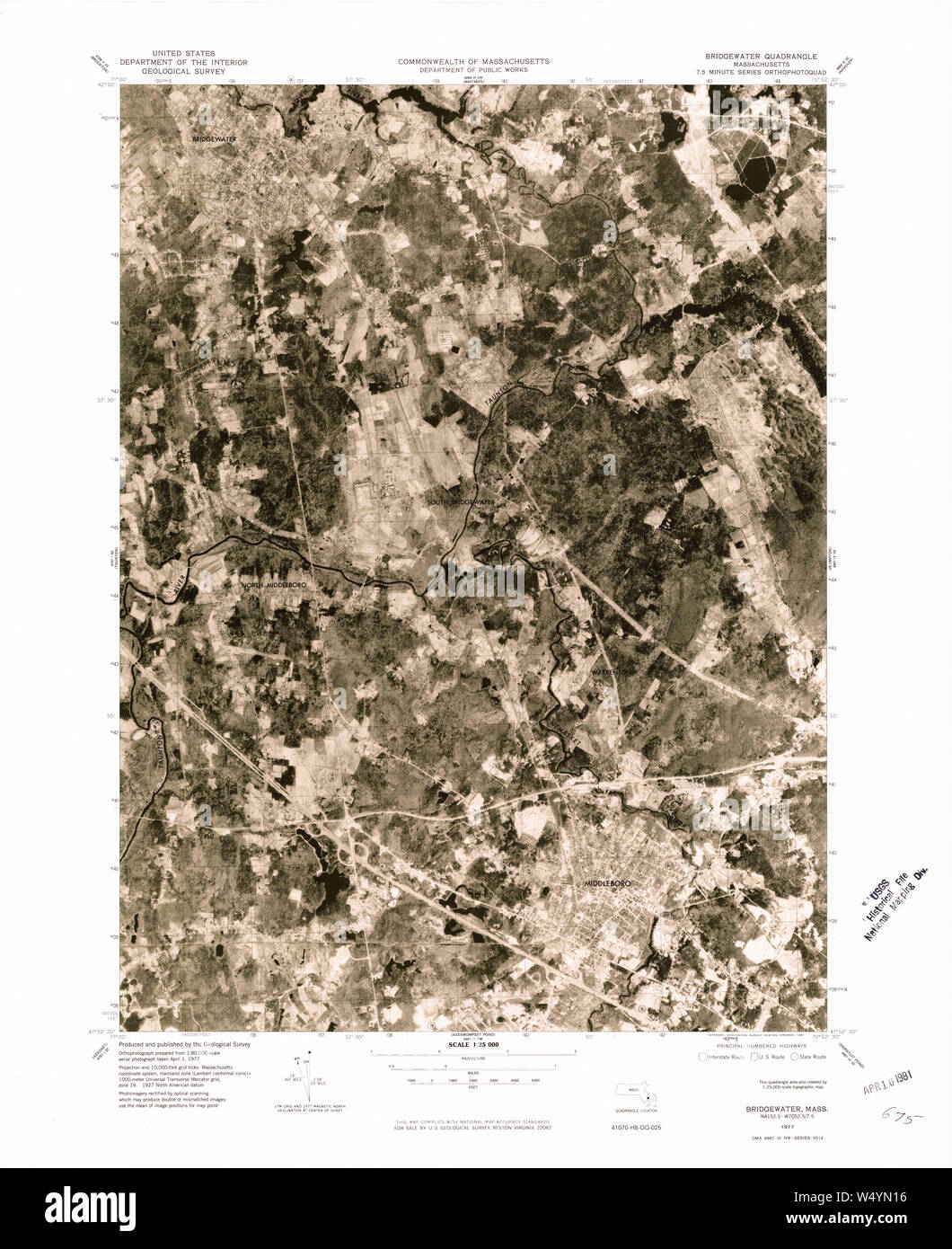 Map of bridgewater hi-res stock photography and images - Alamy