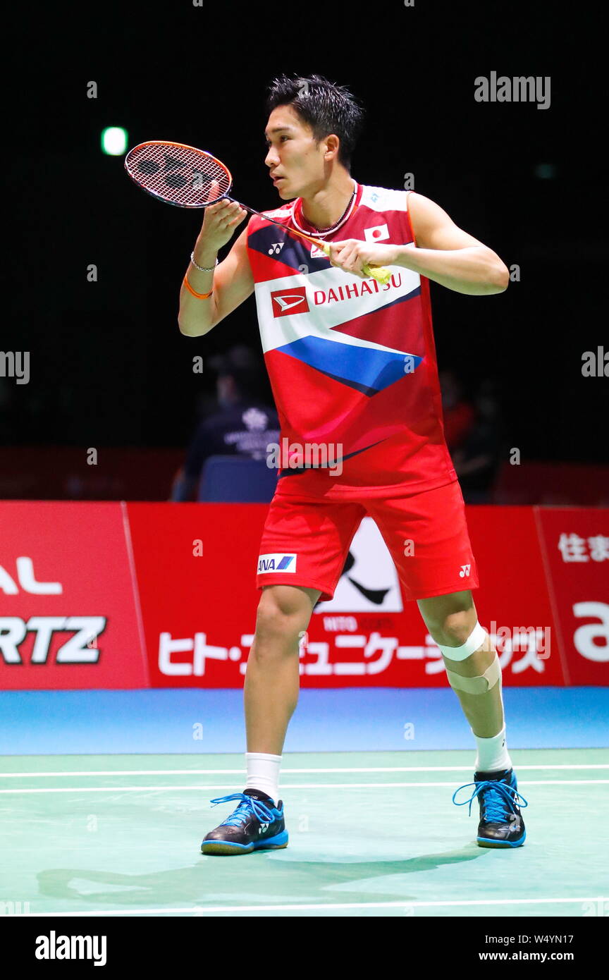 Tokyo, Japan. 23rd July, 2019. Kento Momota (JPN) Badminton : Daihatsu Yonex Japan Open 2019 men ...