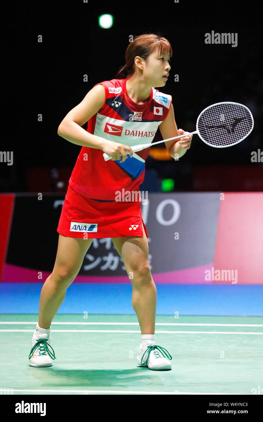 Tokyo, Japan. 25th July, 2019. Nozomi Okuhara (JPN) Badminton ...
