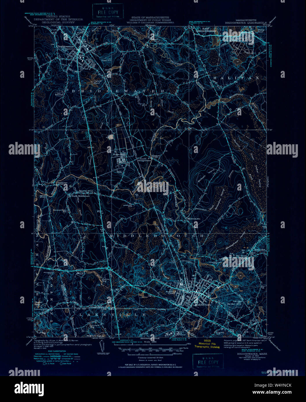 Map of bridgewater hi-res stock photography and images - Alamy