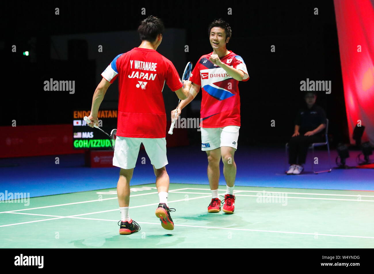 Tokyo, Japan. 25th July, 2019. Yuta Watanabe & Hiroyuki Endo (JPN ...