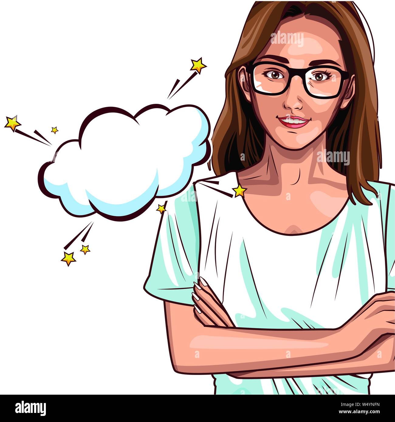 Pop art beautiful woman cartoon Stock Vector Image & Art - Alamy