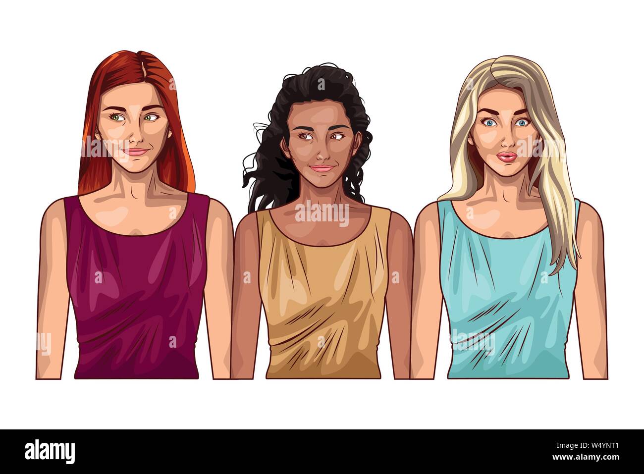 Models beautiful women Stock Vector Images - Alamy