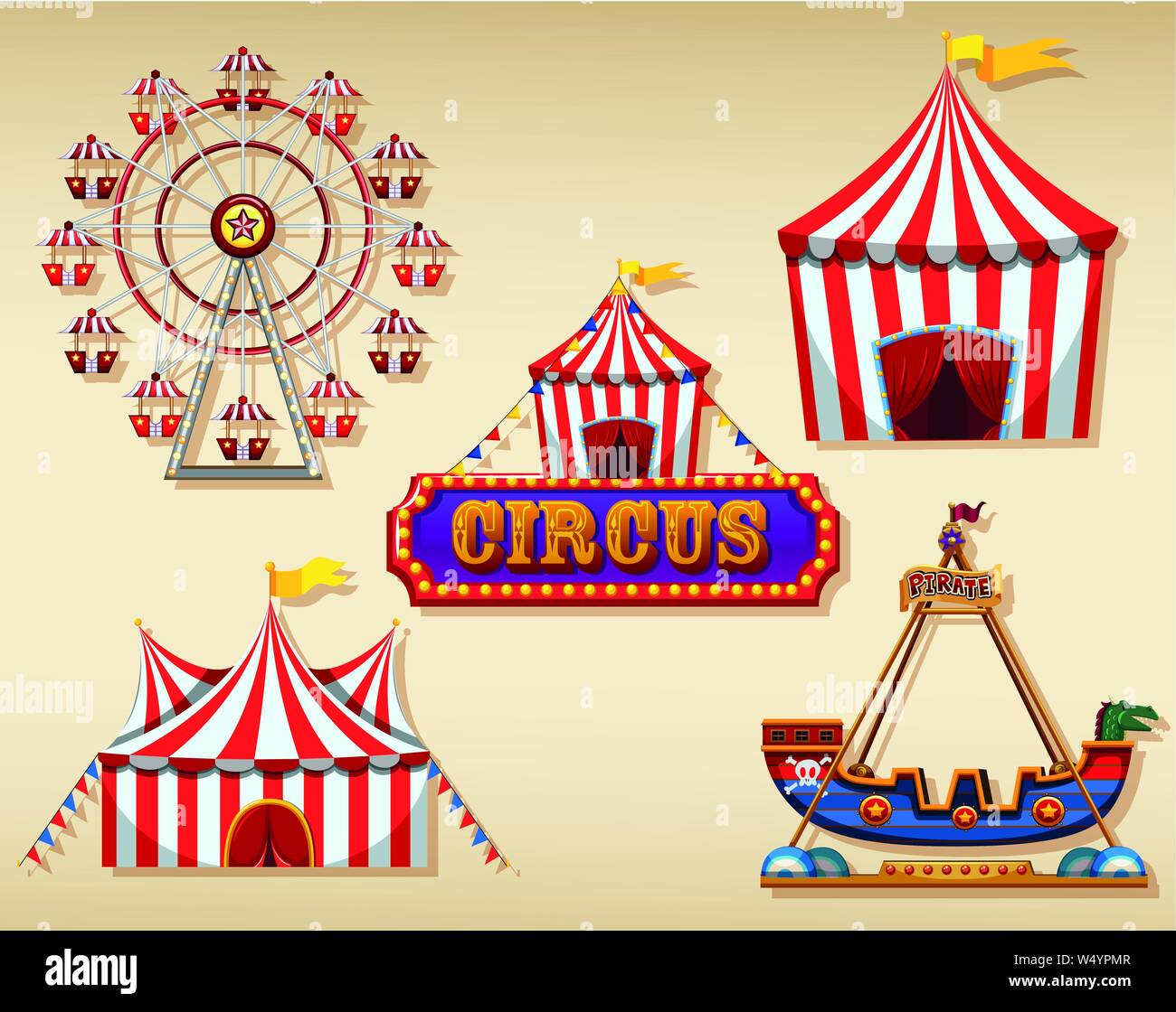 Circus tickets sign Stock Vector Images - Alamy