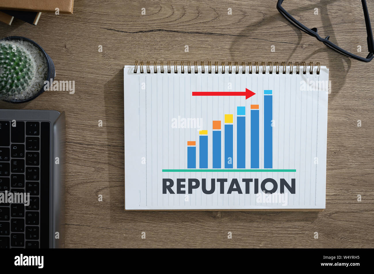 REPUTATION Popular Ranking Honor Reputation management Branding Concept ...