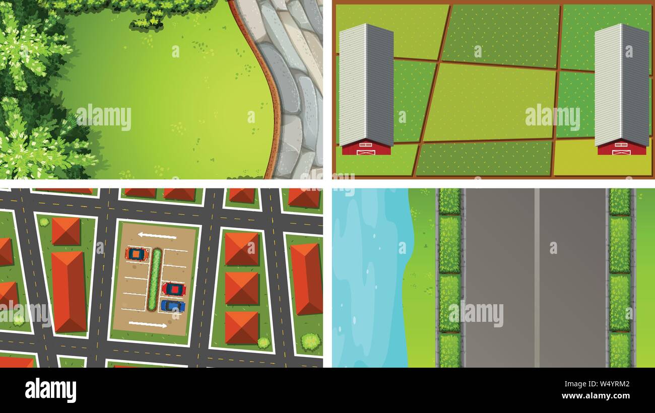 Aerial views nature Stock Vector Images - Alamy