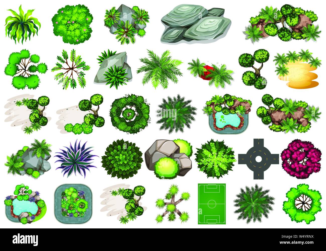 Set cartoon rock different hi-res stock photography and images - Alamy