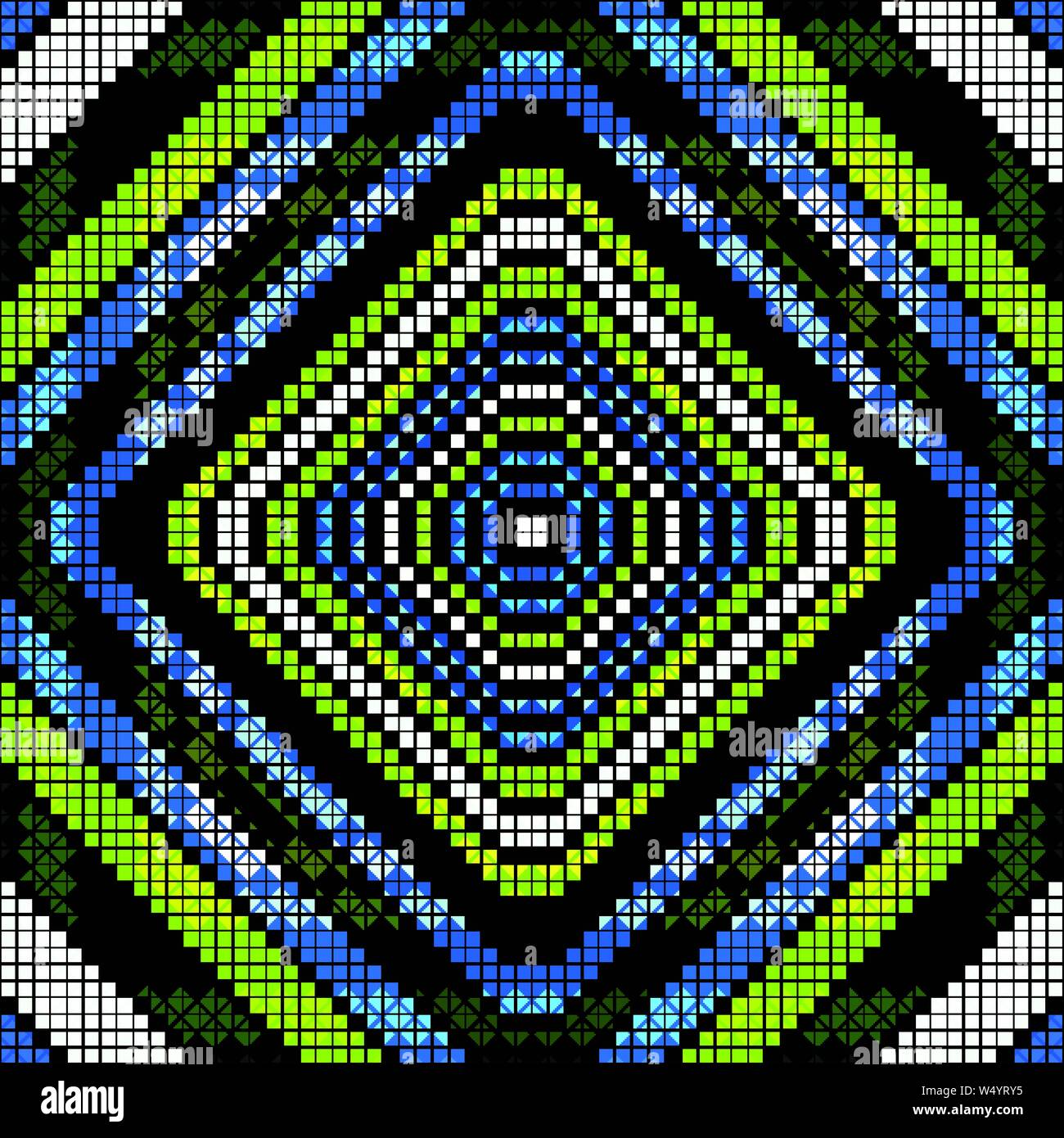 colored pixel psychedelic background vector illustration Stock Vector ...