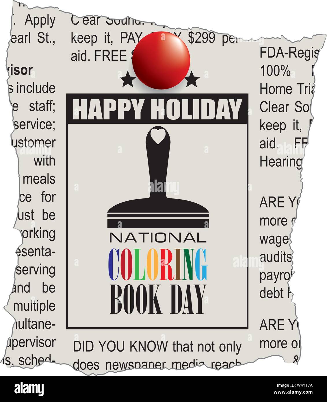 The message in the newspaper about the date of the National Day of the ...