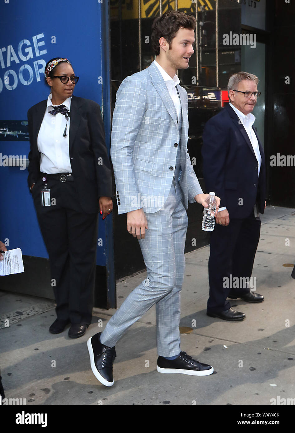 New York, NY, USA. 25th July, 2019. Jack Quaid on Good Morning America ...