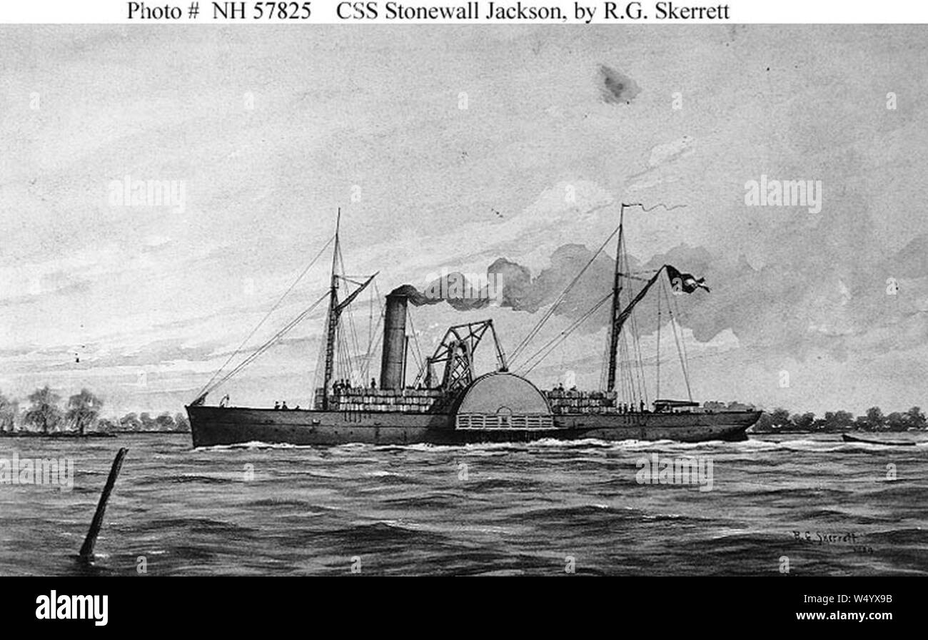 CSS Stonewall Jackson La Navy River Defense Ram Stock Photo - Alamy