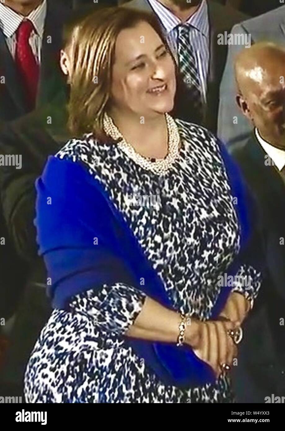 Cubs visit to the White House Laura Ricketts (02 Stock Photo - Alamy