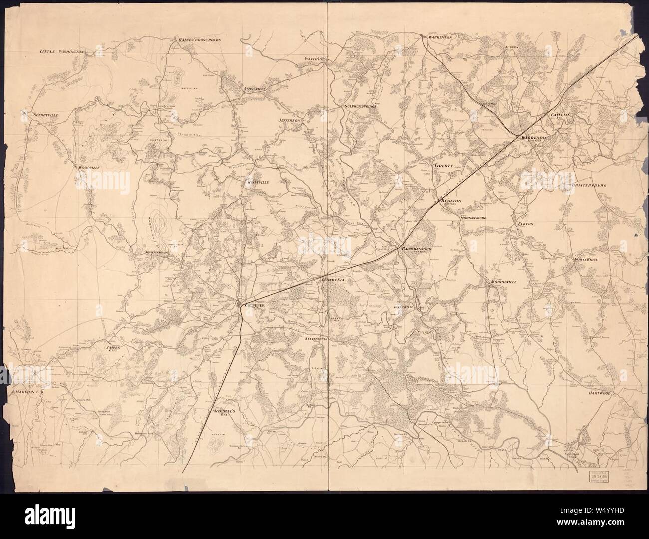 Culpeper County with parts of Madison, Rappahannock, and Fauquier ...