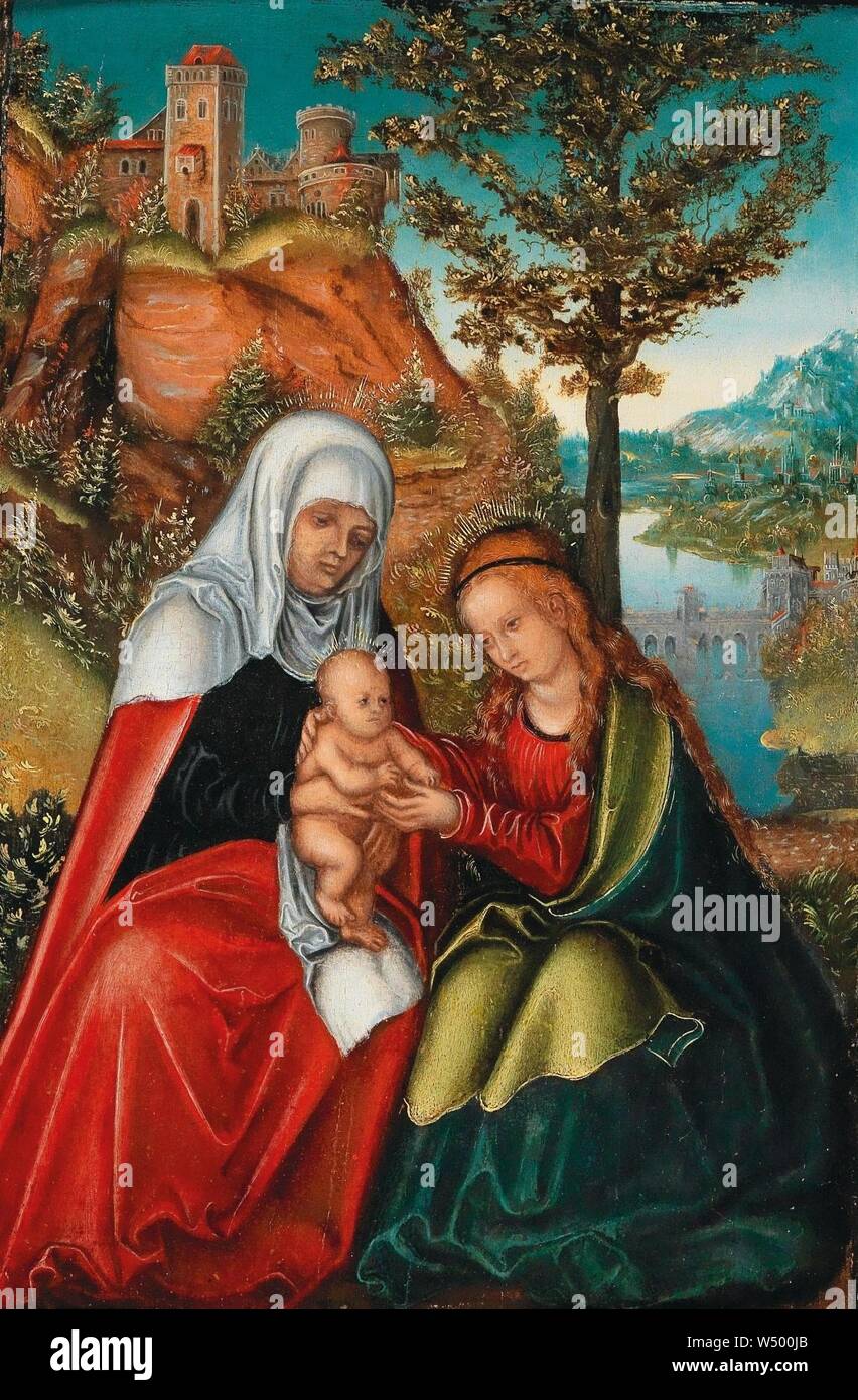 Lucas Cranach (I) - Hl. Anna Selbdritt (vor 1515 Stock Photo - Alamy