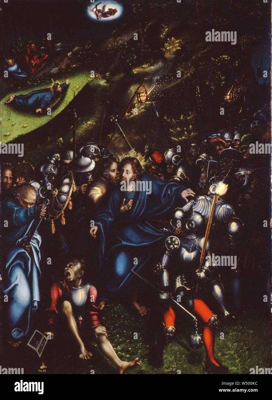 Lucas Cranach (I) - The betrayal and capture of Christ (1515 Stock Photo - Alamy