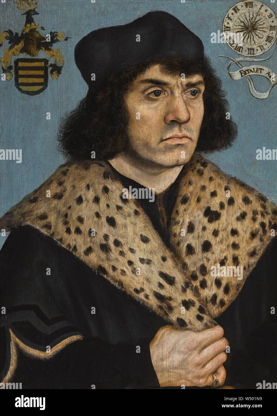 Lucas Cranach I (or circle of) - Portrait of a Man (c. 1508 Stock Photo ...